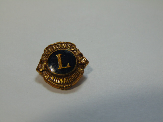Lions Club Pin Lapel Pin, Tie Tack, Hat Pin, Reg. US Patent Office ...