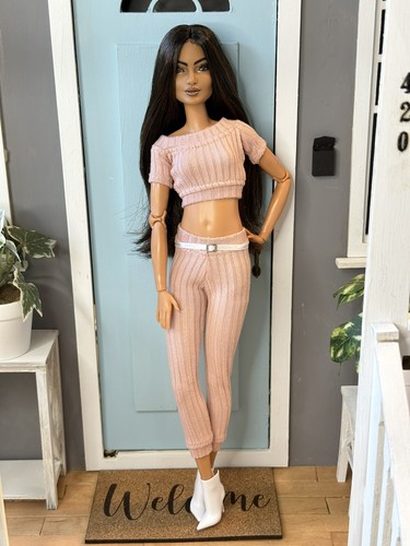 OOAK Repainted Rerooted Barbie on Tall Made To Move Body With Outfit | eBay