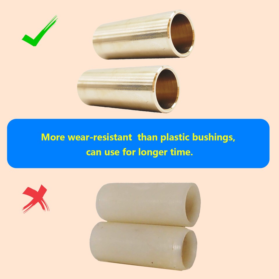 8 X Trailer Leaf Spring Bushing Kit Shackle Bushings Bronze Axle ...