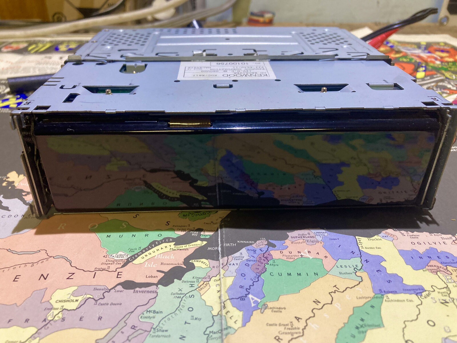 Kenwood KDC X817 Vintage Mask Motorized Flip Face Car Stereo | eBay