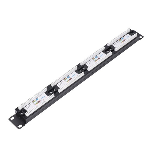 Network Patch Panel 24 Port Heavy Duty RJ45 Patch Panel For Cat6 Cat5e ...