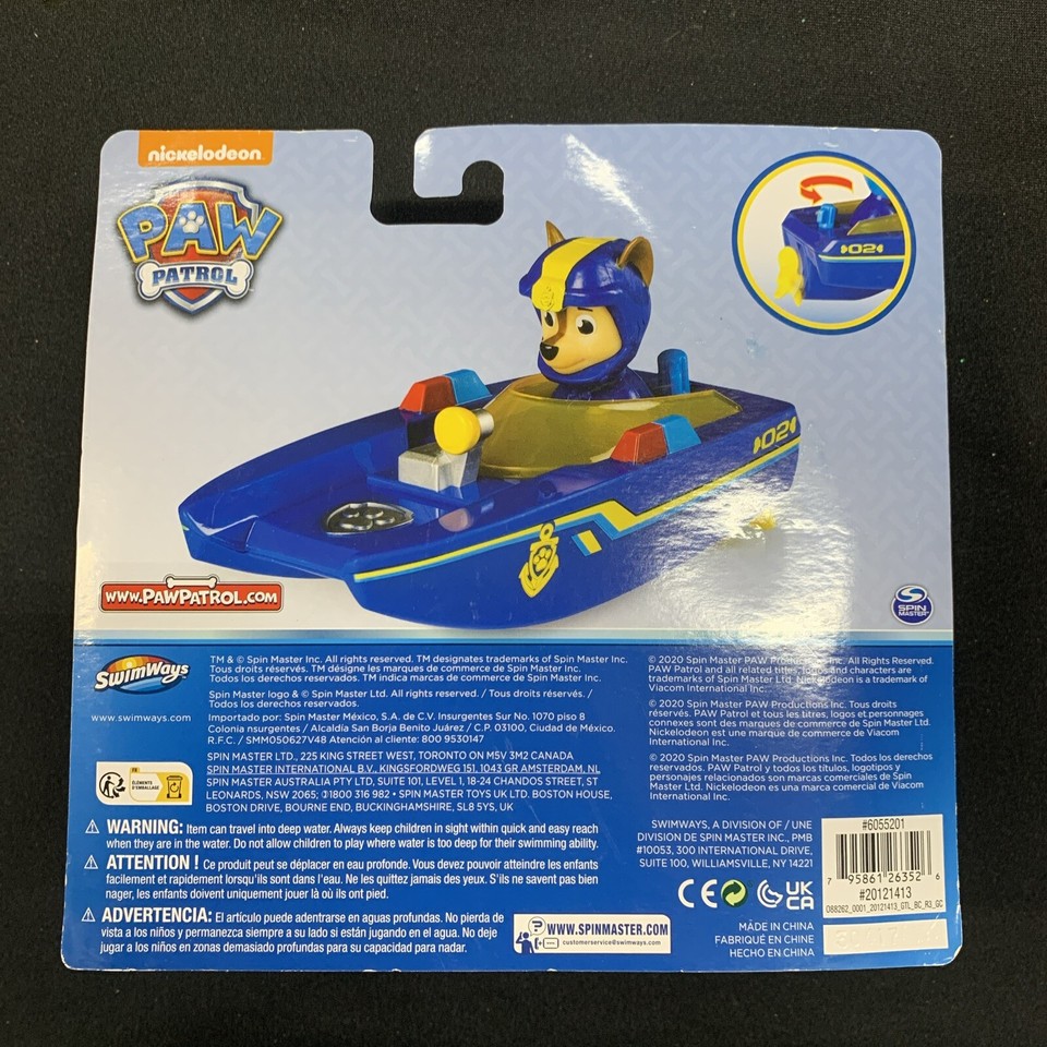 Swimways Nickelodeon Paw Patrol Chase Rescue Boat Wind Up Boat NIB | eBay