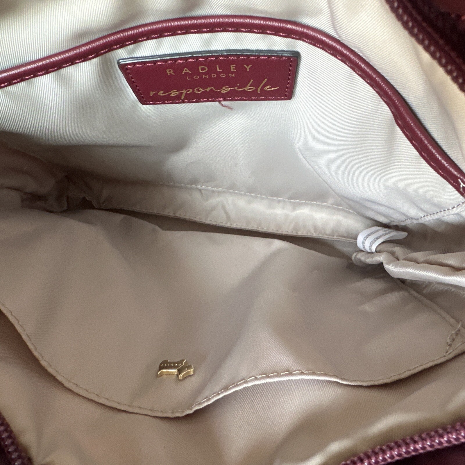 Radley Merlot Red Handbag Shoulder Crossbody Bag Purse Slim Messenger ...