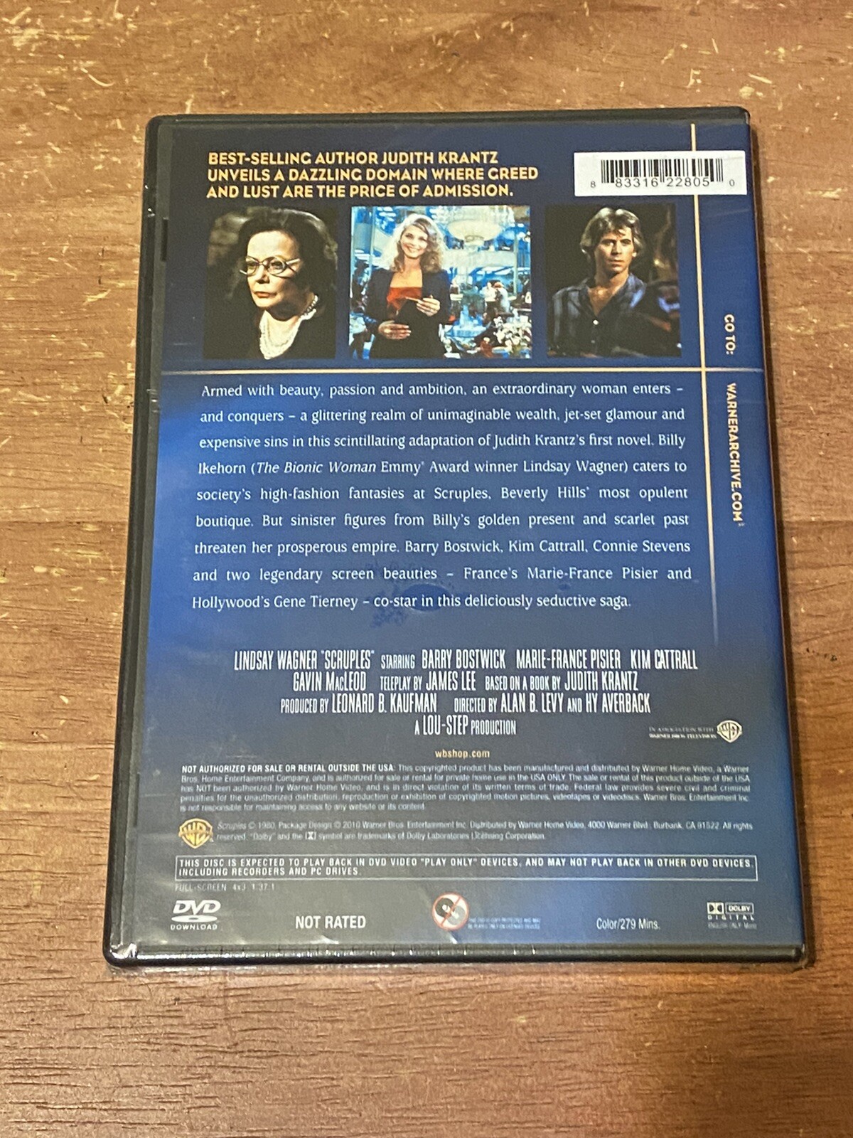 SCRUPLES (1980) DVD - New & Sealed- Lindsay Wagner, Barry Bostwick | eBay
