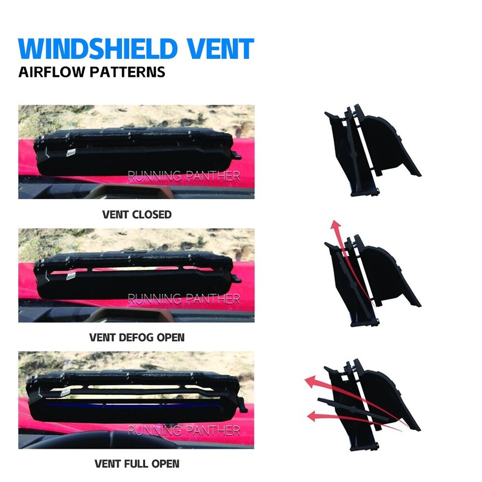 UTV Windshield Roof Vent Install Kit For Can-am Maverick X3 Trail Sport ...