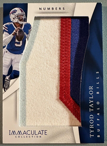 2017 Immaculate Collection Numbers Game-Worn/Used Patch TYROD TAYLOR 02 ...