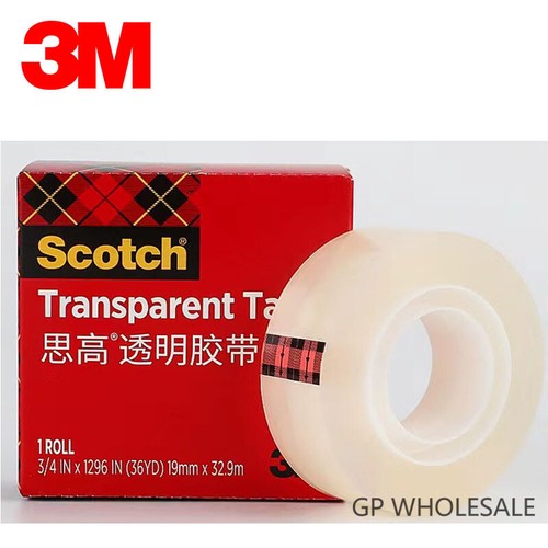 3M Scotch 600 One Side Sticky Transparent Tape for Print, Ink Testing ...