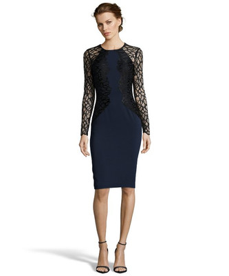 Jay Godfrey 'Mineta' Lace & Crepe Sheath Dress ( Size 8) | eBay UK