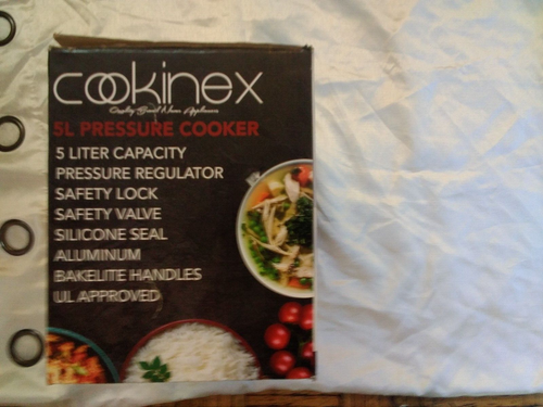 Cookinex 5L PRESSURE COOKER, COOK CHICKEN,MEAT,VEGETABLES AND RICE TO ...