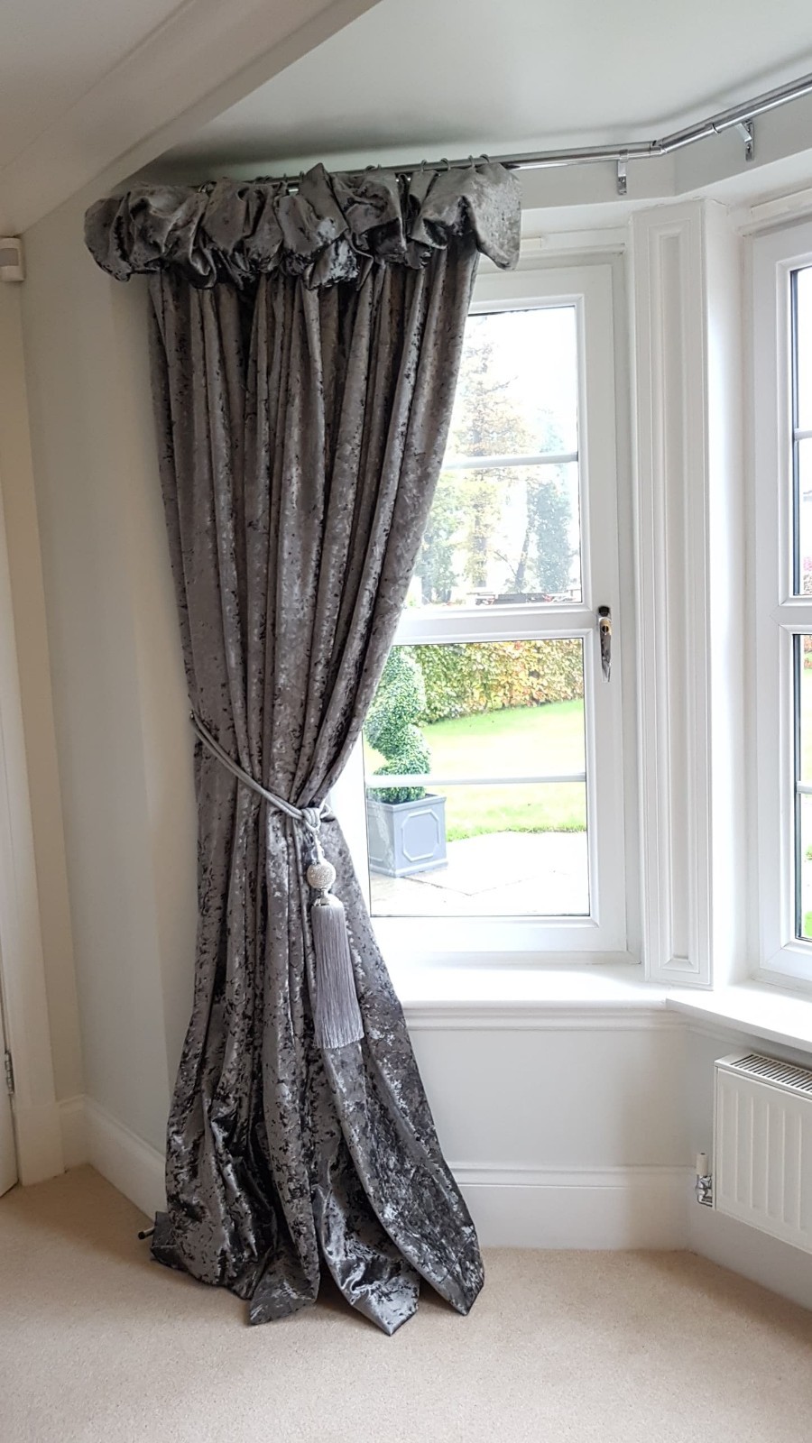 Puff Ball Top Curtains | eBay UK