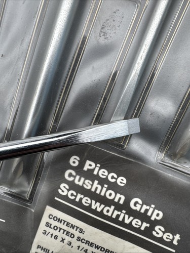 Sears Craftsman USA Nos 6pc Cushion Grip Screwdriver Set 47116 Pratt ...