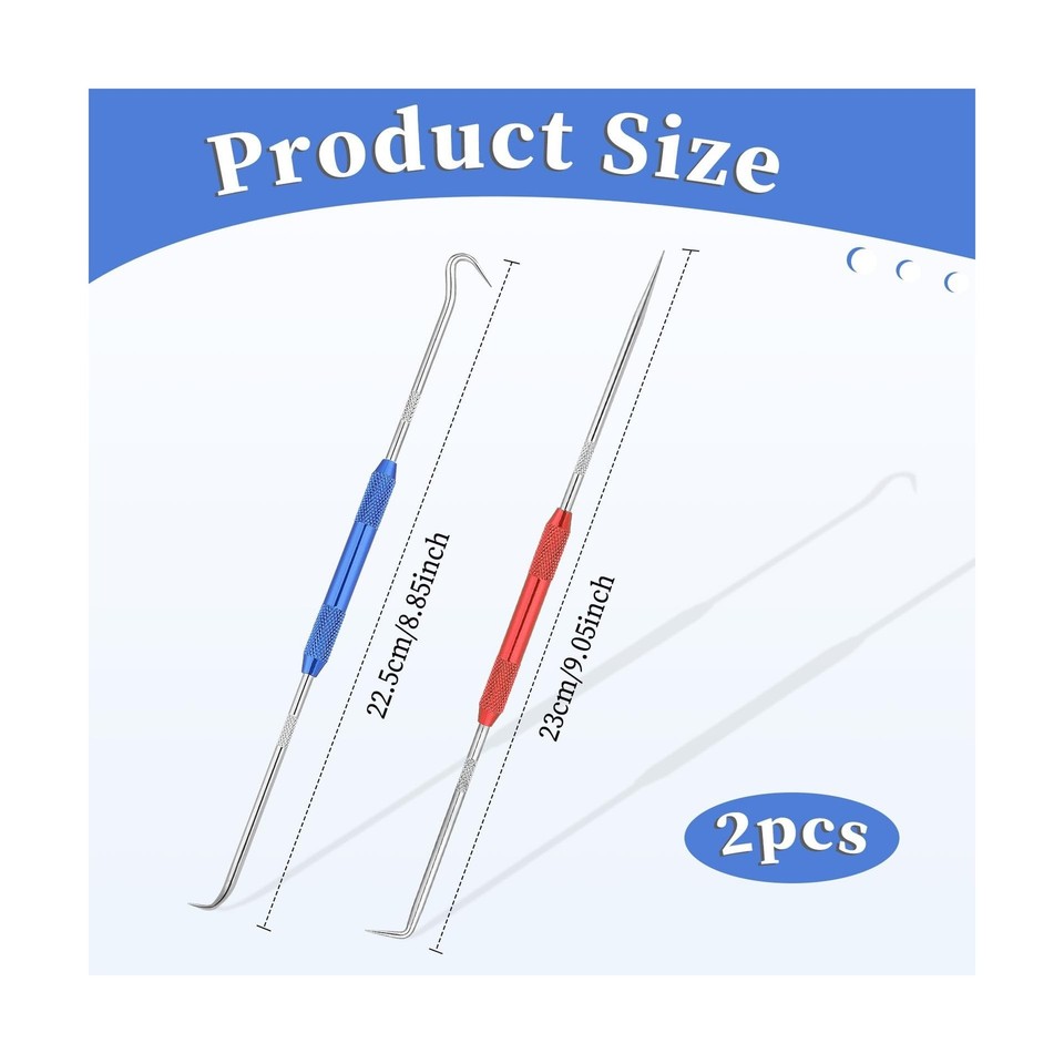 2 Pcs Metal Scribe Tool Double Pointed Scriber Hook and Pick Set ...