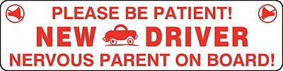 New Driver Nervous Parent Student Driver Magnet Drivers Ed Car Safety ...