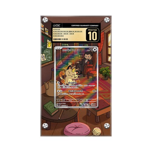 Team Rocket's Meowth - Pokémon CGC Extended Artwork Protective Card ...