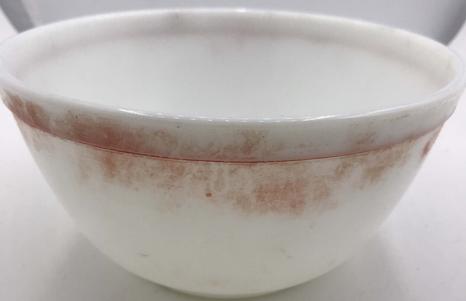 Pyrex 402 Milk Glass Ovenware Vintage Red Mixing Nesting Bowl 1½ Quart ...