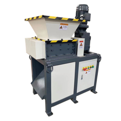 400 Double shaft shredder Scrap metal cardboard wood plate shredding ...