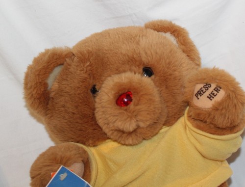VTG Talk Back Talking Ted Bear Cuddle Wit Teddy Plush 15" w/Tags ...