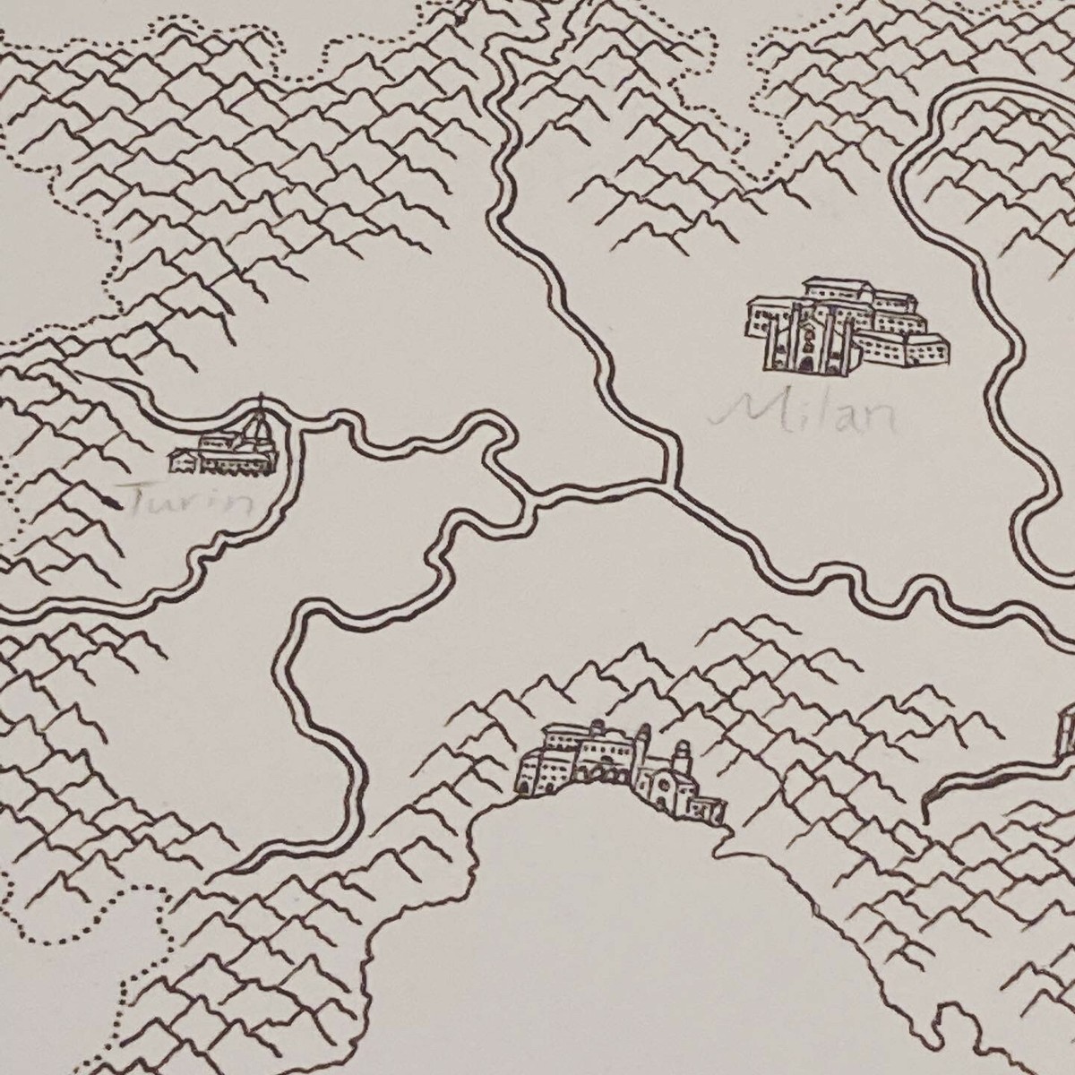 Black And White Fantasy Maps