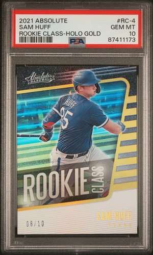 Sam Huff 2021 Panini Absolute Baseball Rookie Class HOLO GOLD PSA 10 / ...
