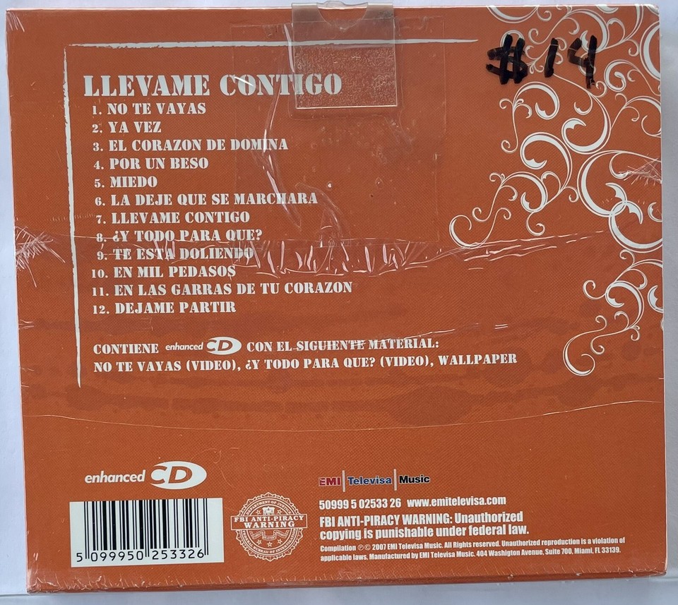 Intocable, Llévame Contigo, Sealed, Enhanced, CD, 2007 | eBay