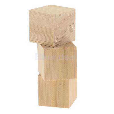 Quadratische Blöcke Holzblöcke Puzzle Holzwürfel Bastelholz DIY Deko ...