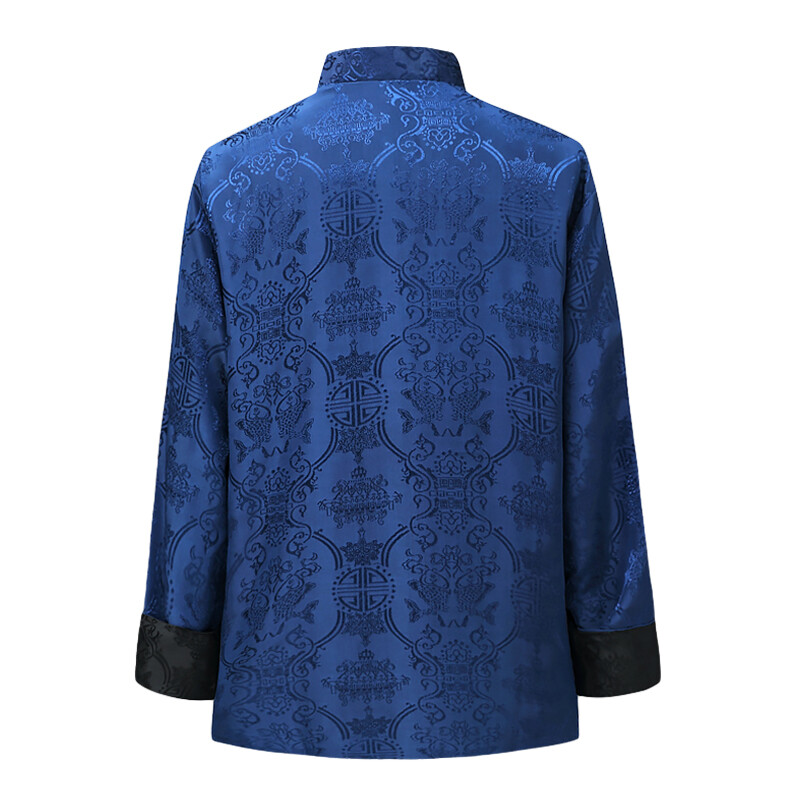 Mens Traditional Chinese Tang Suit Jacket Reversible Bruce Lee Kung Fu ...