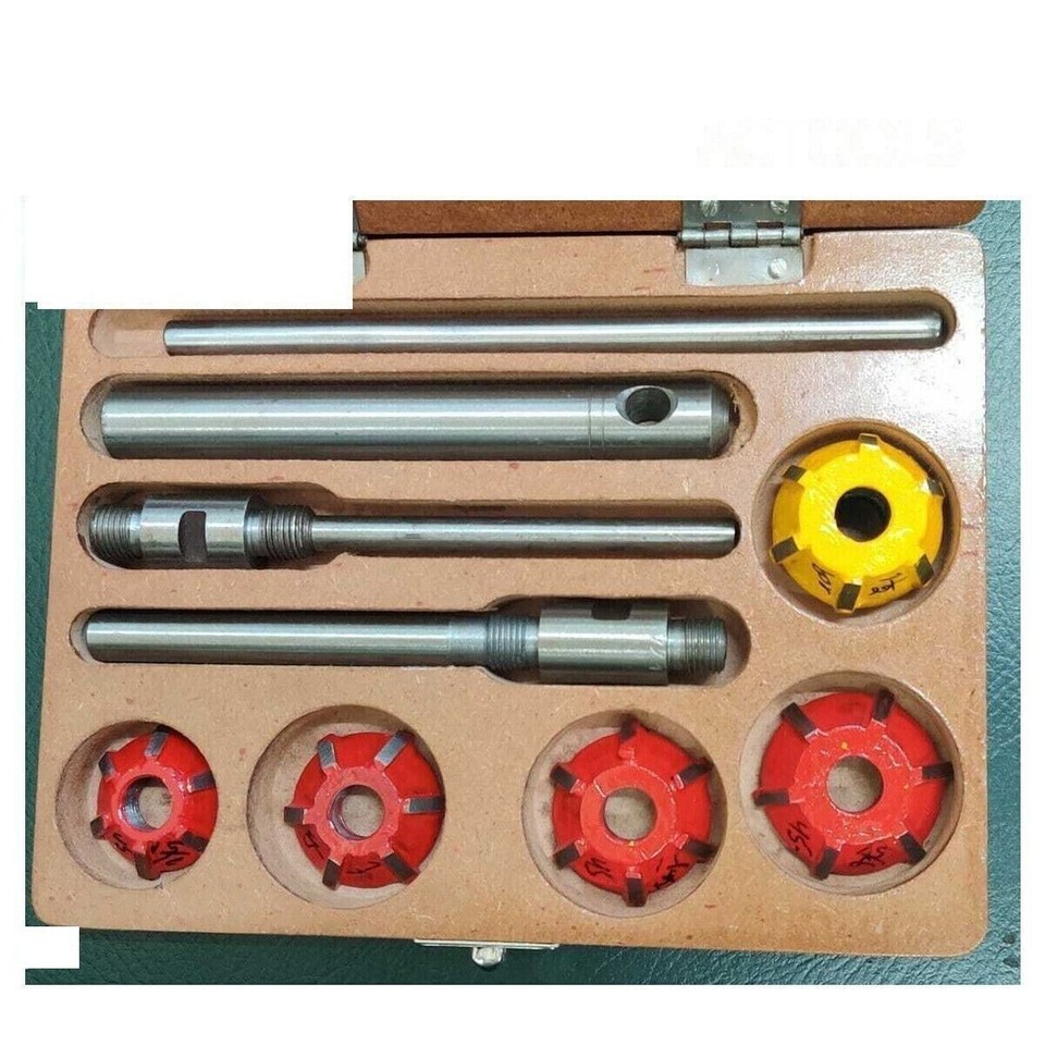 Carbide Tipped Valve Seat Face Cutter Set Of 5 Pieces Kit Cutters Tip ...