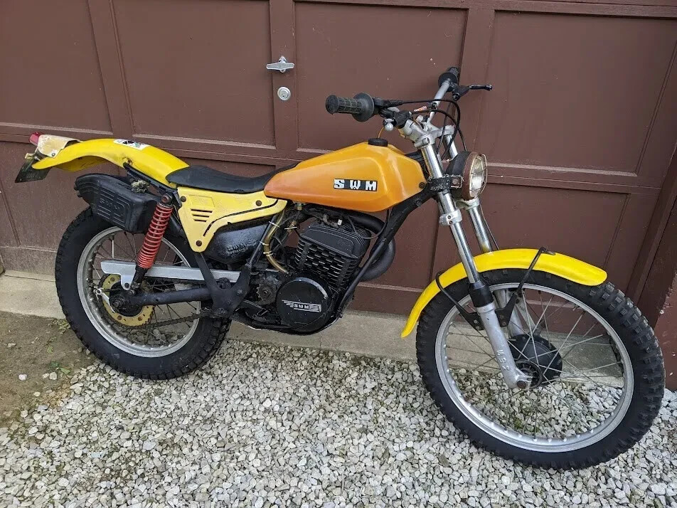 1982 SWM TRIALS MOTORCYCLE TL320 REAR BRAKE REAR AXLE PEDAL BRAKE CABLE ...