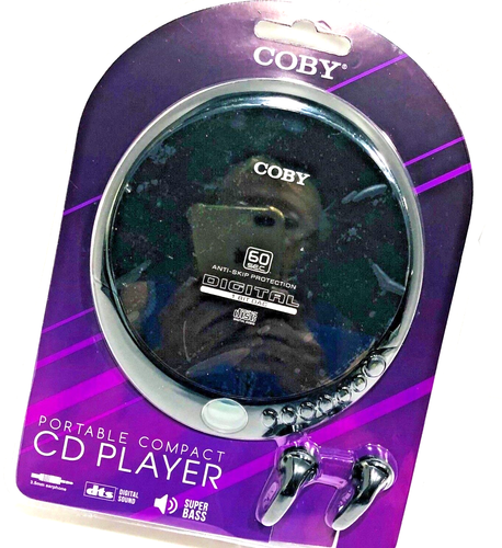 COBY Portable Compact CD Player Ear Phones Slim LCD Display Anti Skip ...