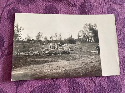 1908 “part of cyclone we seen in Charles City IA” damage inspection RP ...