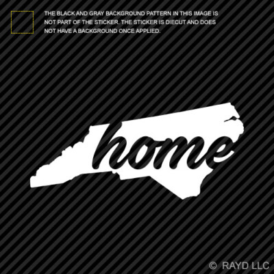 (2x) North Carolina Home Sticker State Shaped Die Cut Decal Vinyl NC ...
