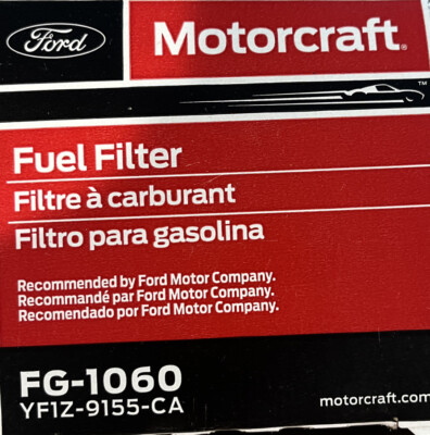Fuel Filter Motorcraft FG-1060, YF1Z-9155-CA | eBay