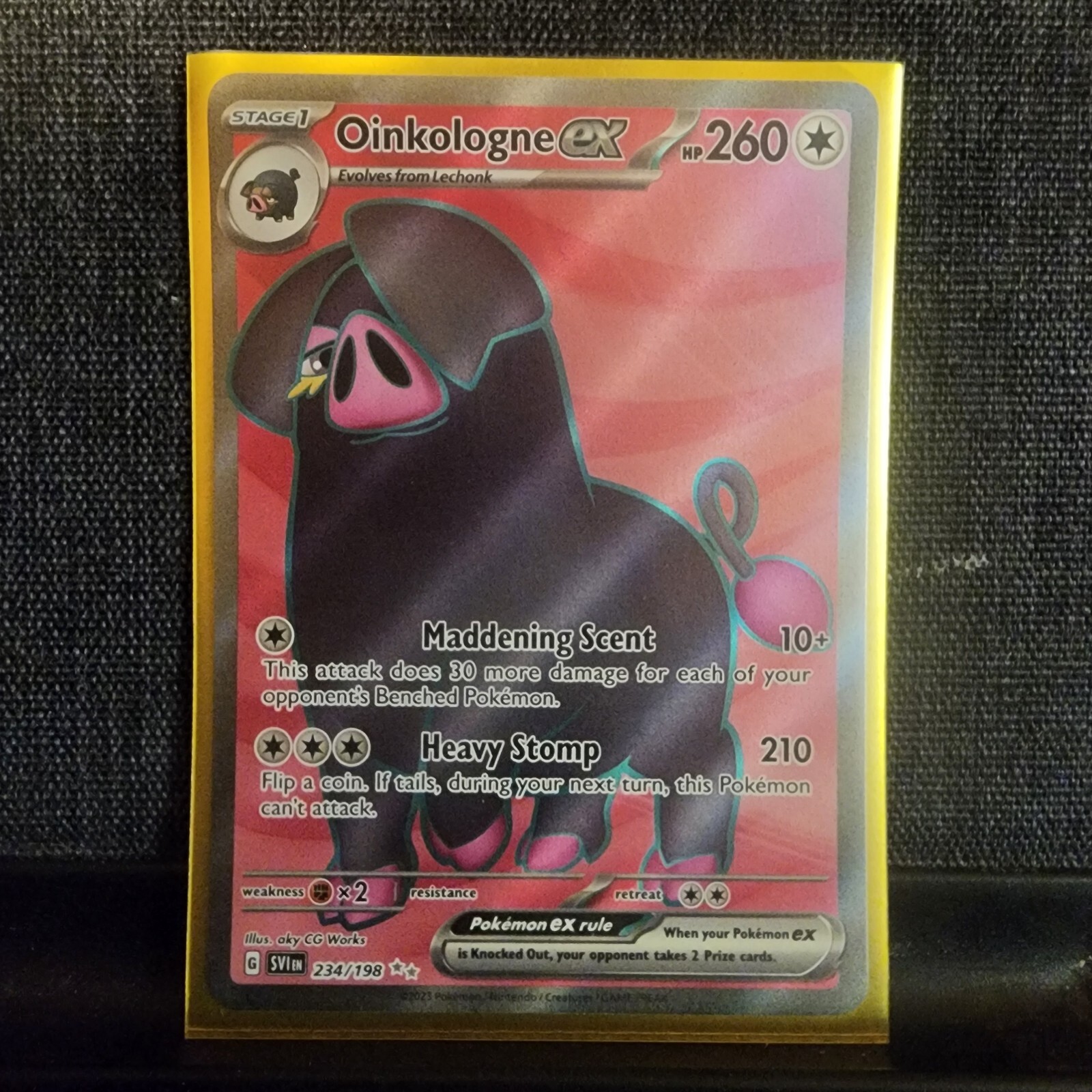 Pokémon TCG Oinkologne ex Scarlet & Violet Base Set 234/198 Holo Ultra ...