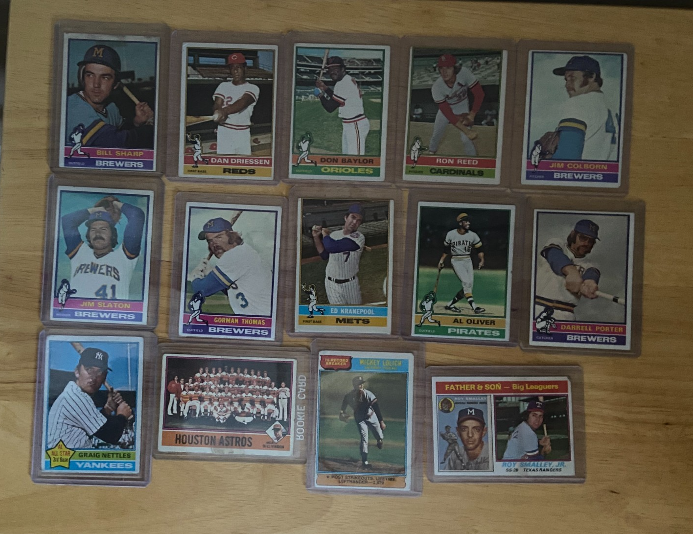 1976 VINTAGE TOPPS MLB BASEBALL CARDS (LOT OF 14) STARS HOF'ERS | eBay