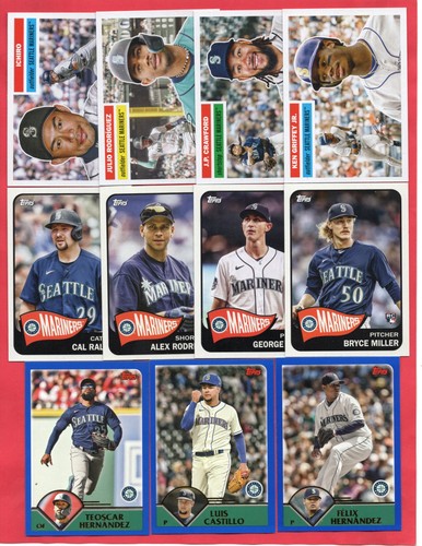 2023 Topps Archives Seattle Mariners Team Set 11 cards, Ken Griffey Jr ...