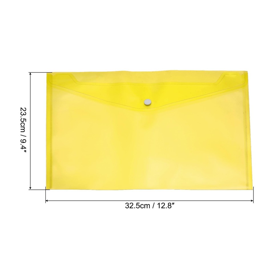 File Folders, A4 Size Clear Envelopes Document Organizer with Snap ...