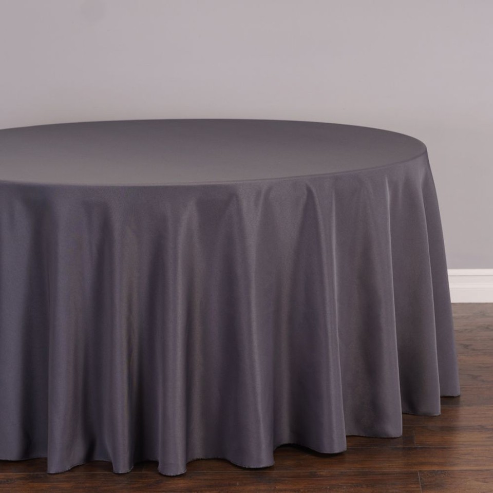 LinenTablecloth 108 in. Round Polyester Tablecloths, 33 Colors! | eBay