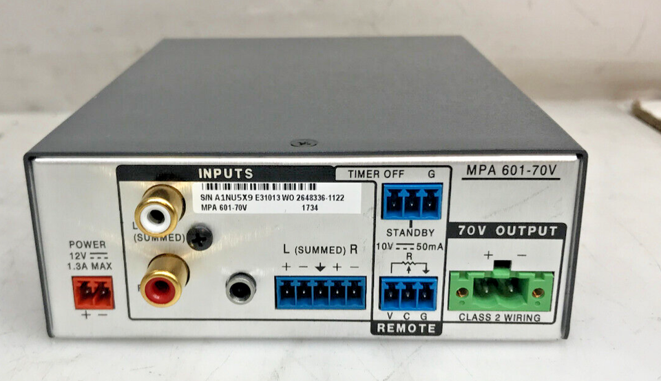 Extron MPA 601 Mini Power Mono Amplifier MPA 601-70V | eBay
