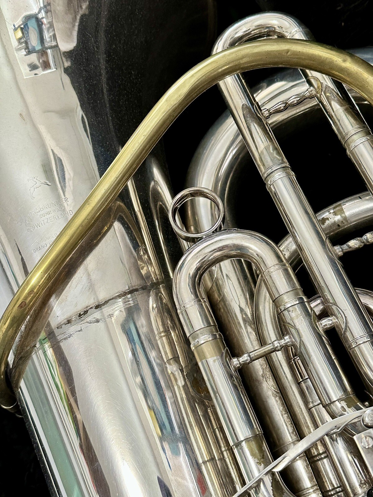 C/Bb Silver 5 Rotary Hirsbrunner Tuba | eBay
