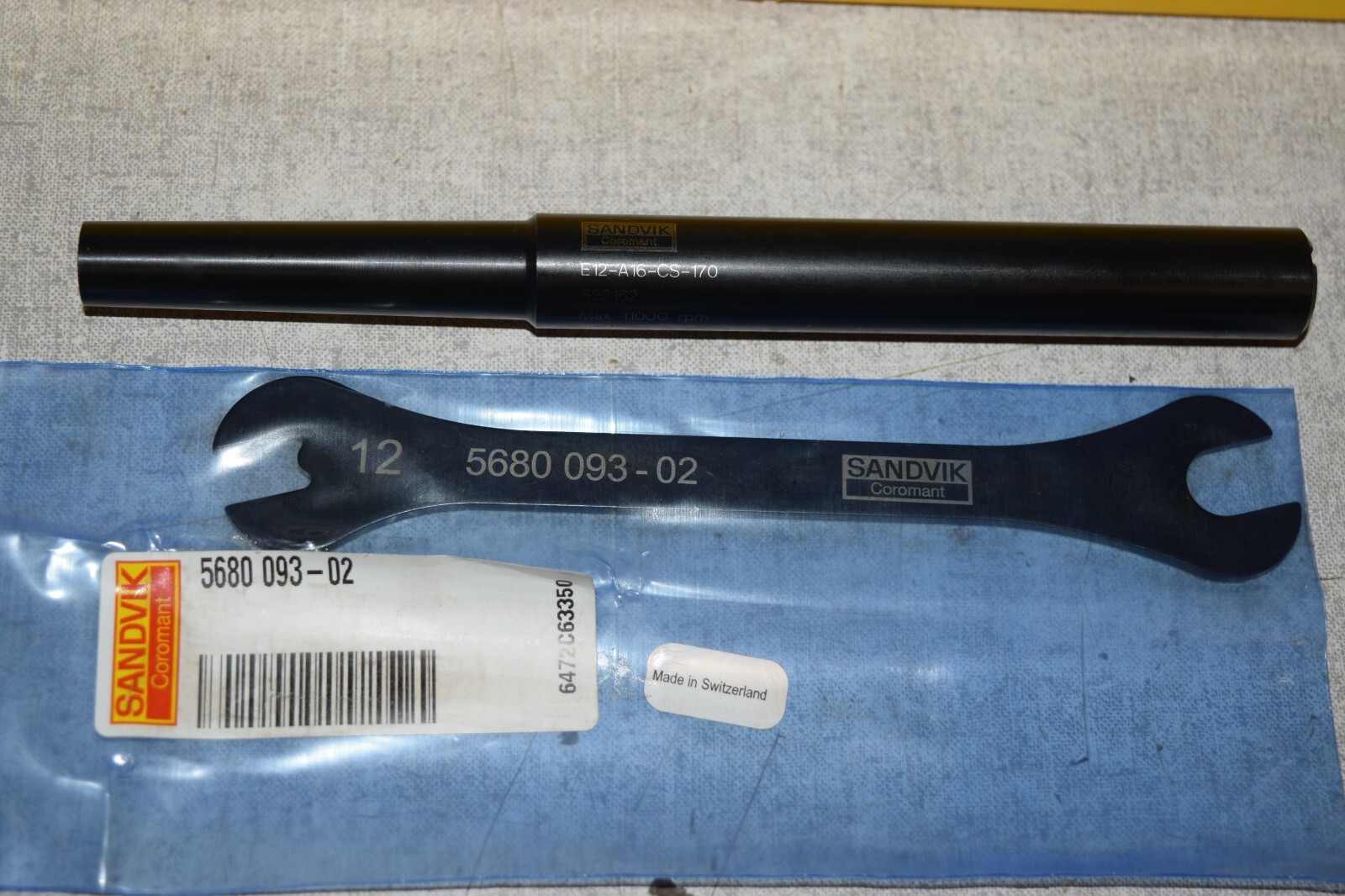 Sandvik E12-A16-CS-170 Cylindrical Shank to Coromant EH Adaptor 16mm ...