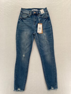 YMI Jeans Dream Collection Women's 3/26 High Rise Ankle Medium Wash ...