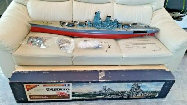 Nichimo 1/200 Japanese Battleship Yamato Motorized Model Kit Barely ...