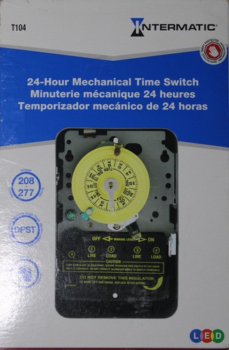 Intermatic T104 24-Hour Mechanical Time Switch - Gray 78275000124 | eBay