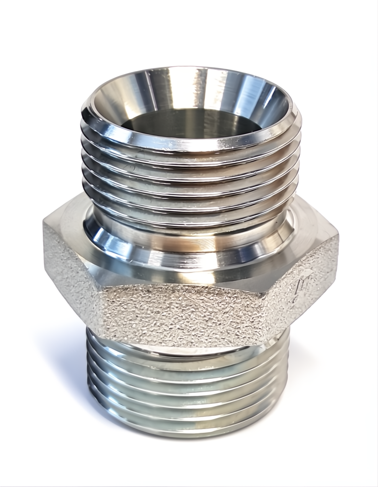Hydraulic Male/Male BSP Adaptors/Fitting - 60° CONE - Sizes 1/8" BSP to ...