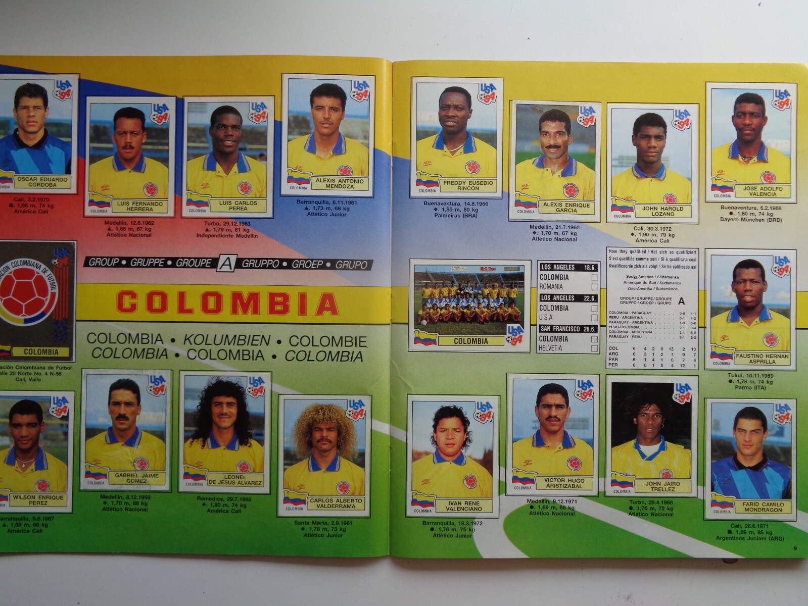 PANINI USA 94 WORLD CUP 1994 COMPLETE STICKERS SET ALBUM MARADONA RARE ...