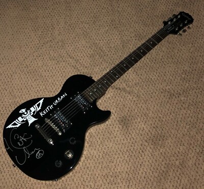 KEITH URBAN SIGNED ELECTRIC GUITAR AUTOGRAPH JSA FULL LOA RARE ON BODY ...