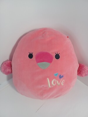 Squishmallow Cookie The Flamingo LOVE Plush 12" Large Plush Pink ...
