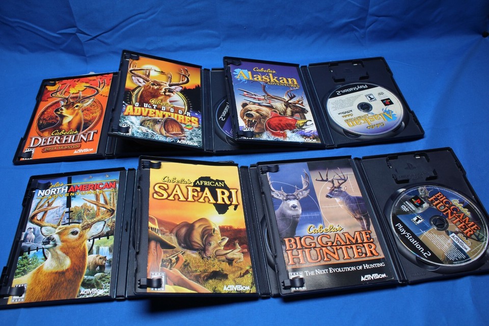 Cabela's Hunting lot video games Safari Alaska deer hunt PS2 ...