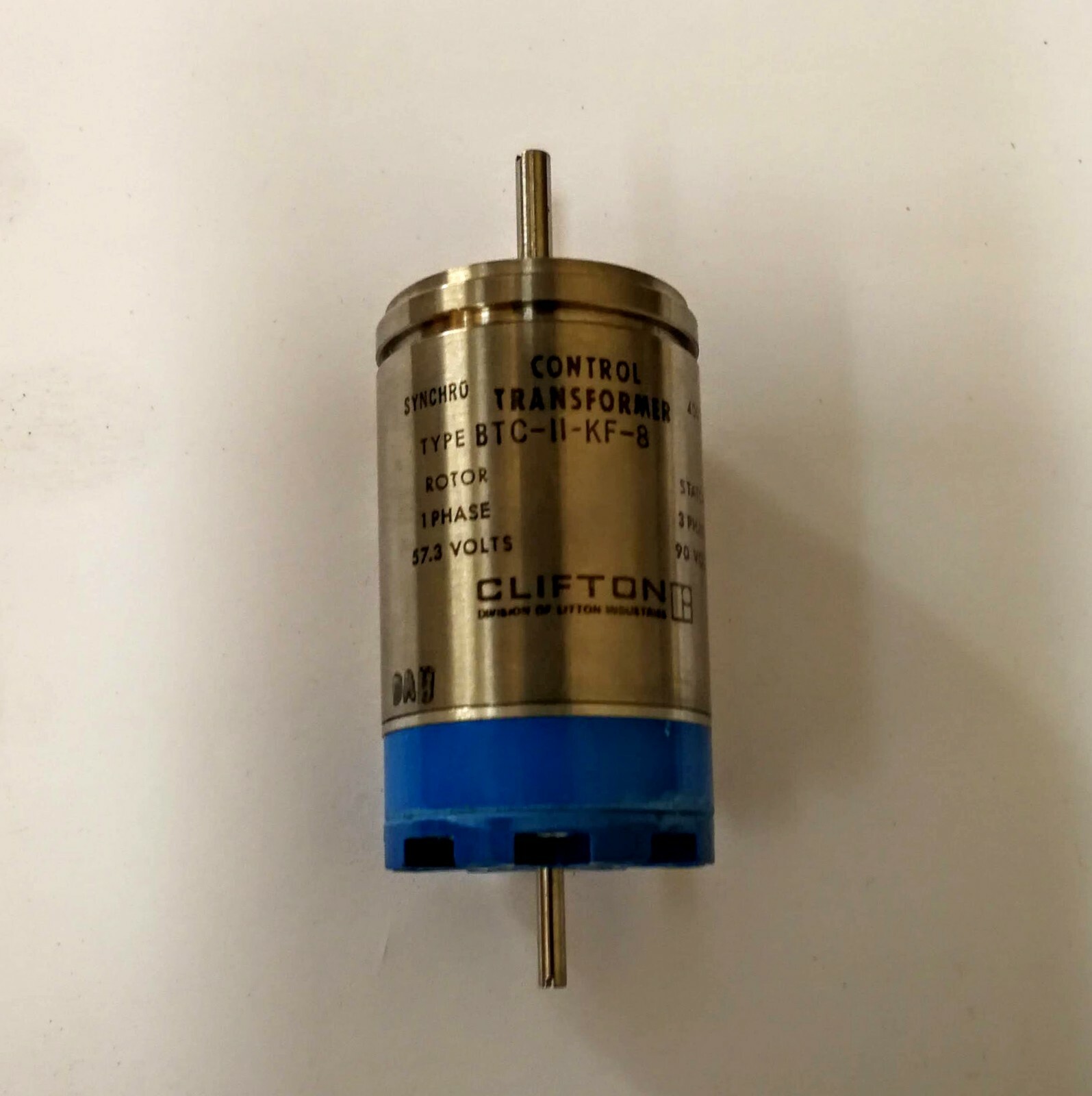 SYNCHRO TRANSFORMER CONTR. MFR CLIFTON PRECISION *P/N: BTC-11-KF-8 ALT ...