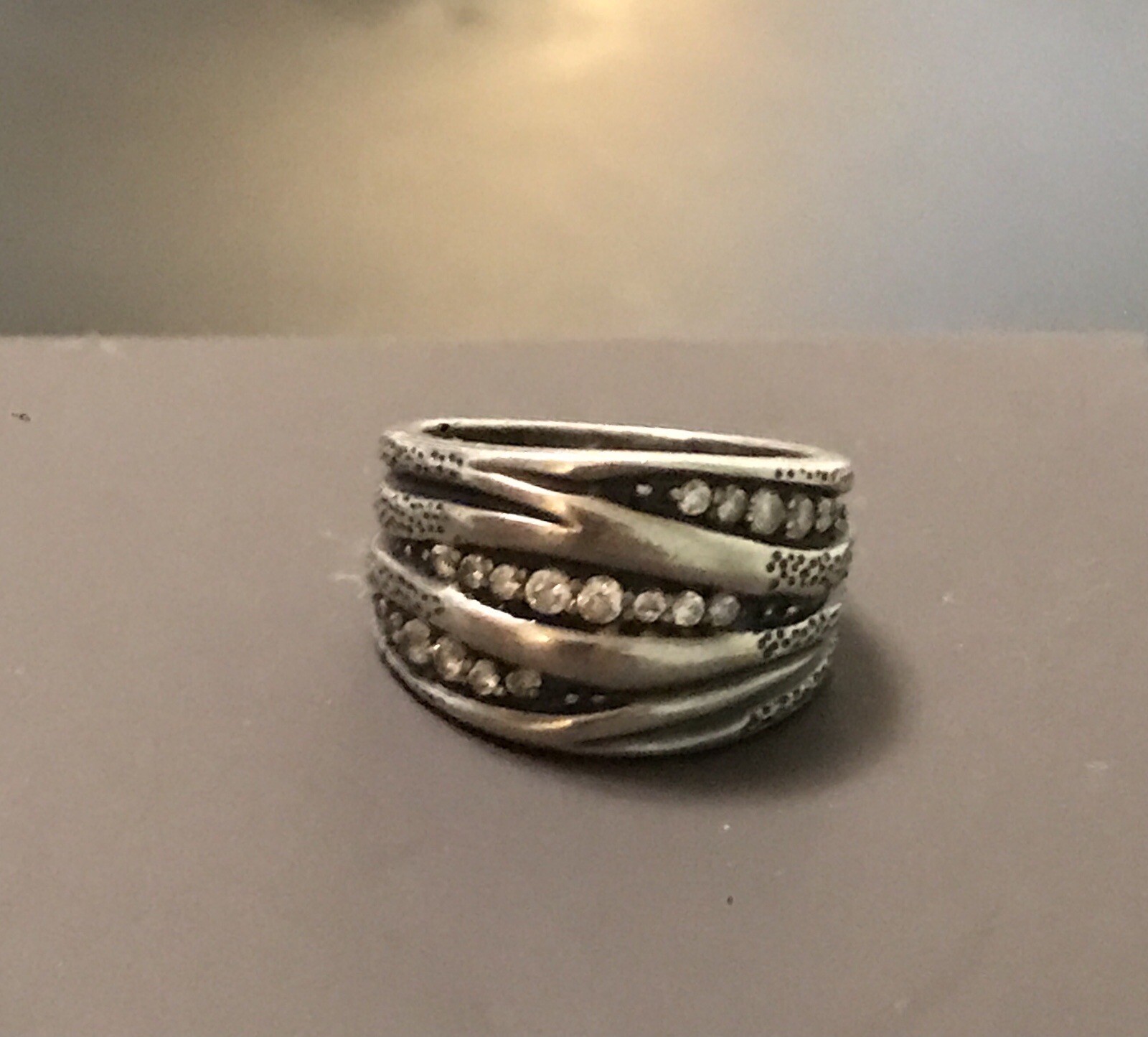 Retired R2035 Silpada Sterling Ring Size 6 3/4 - Gem